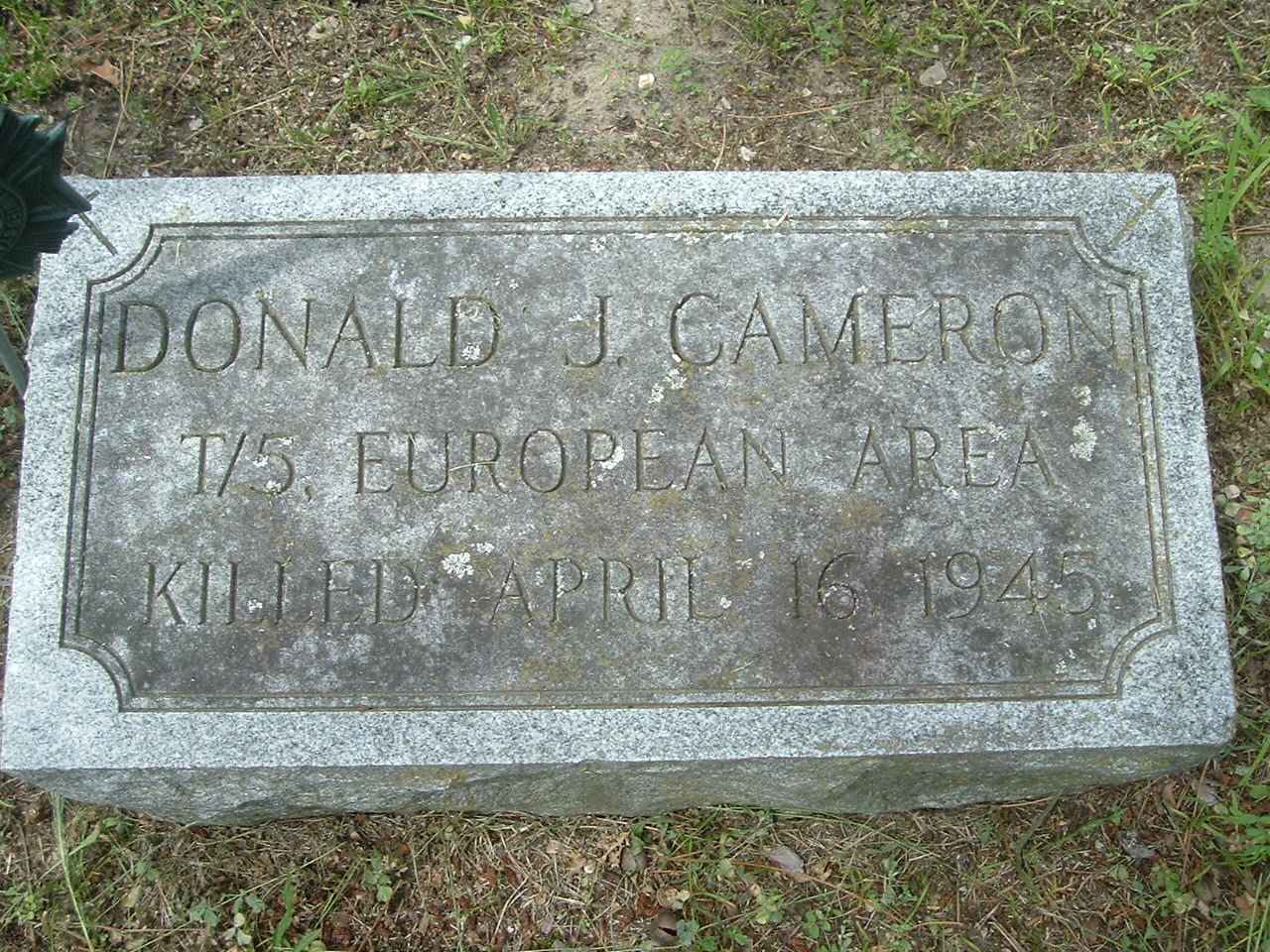 Cameron Donald J.