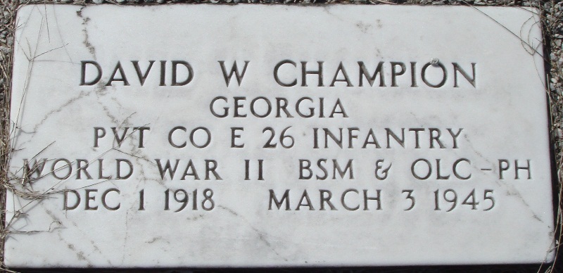 Champion David Winston